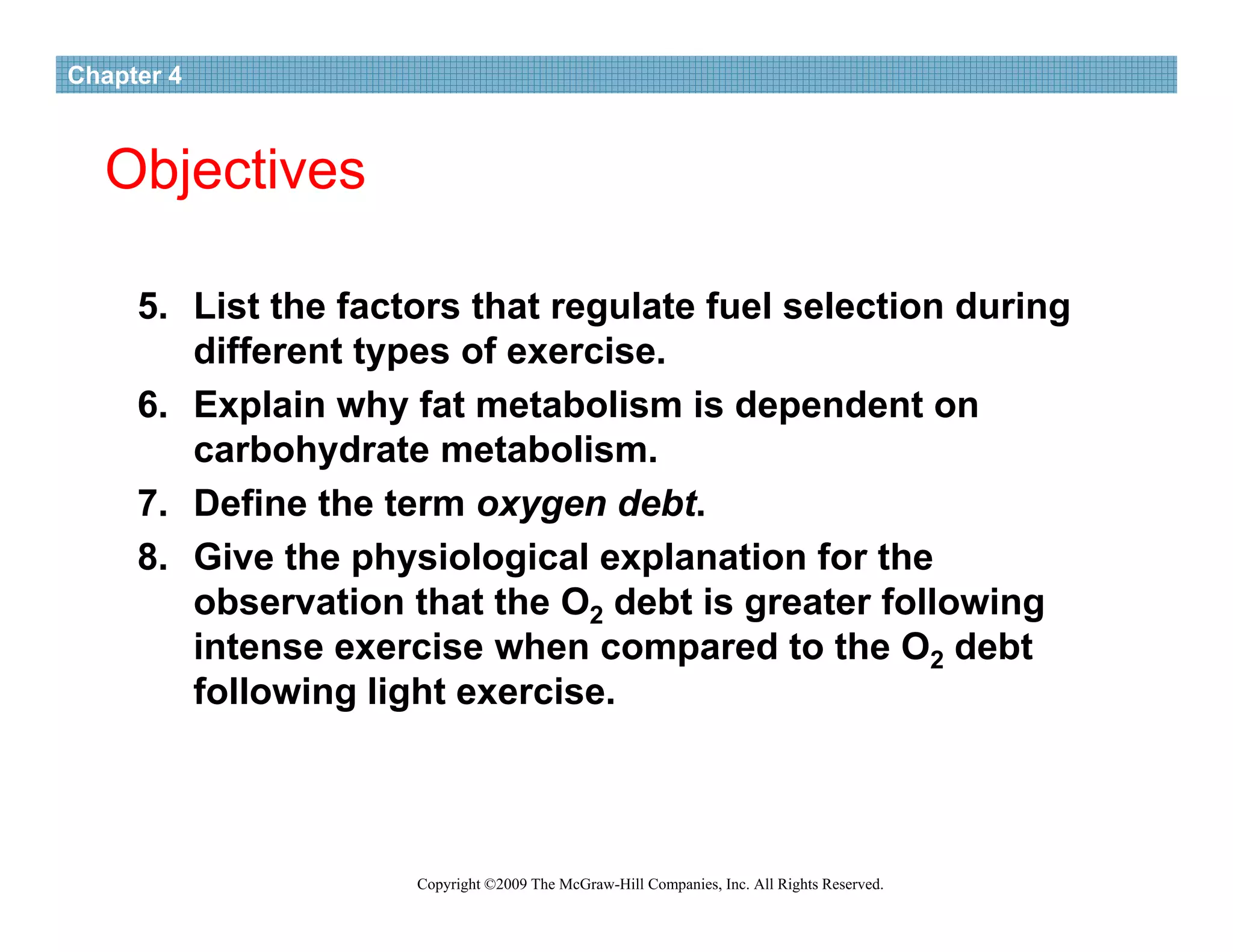 exercise metabolism | PDF