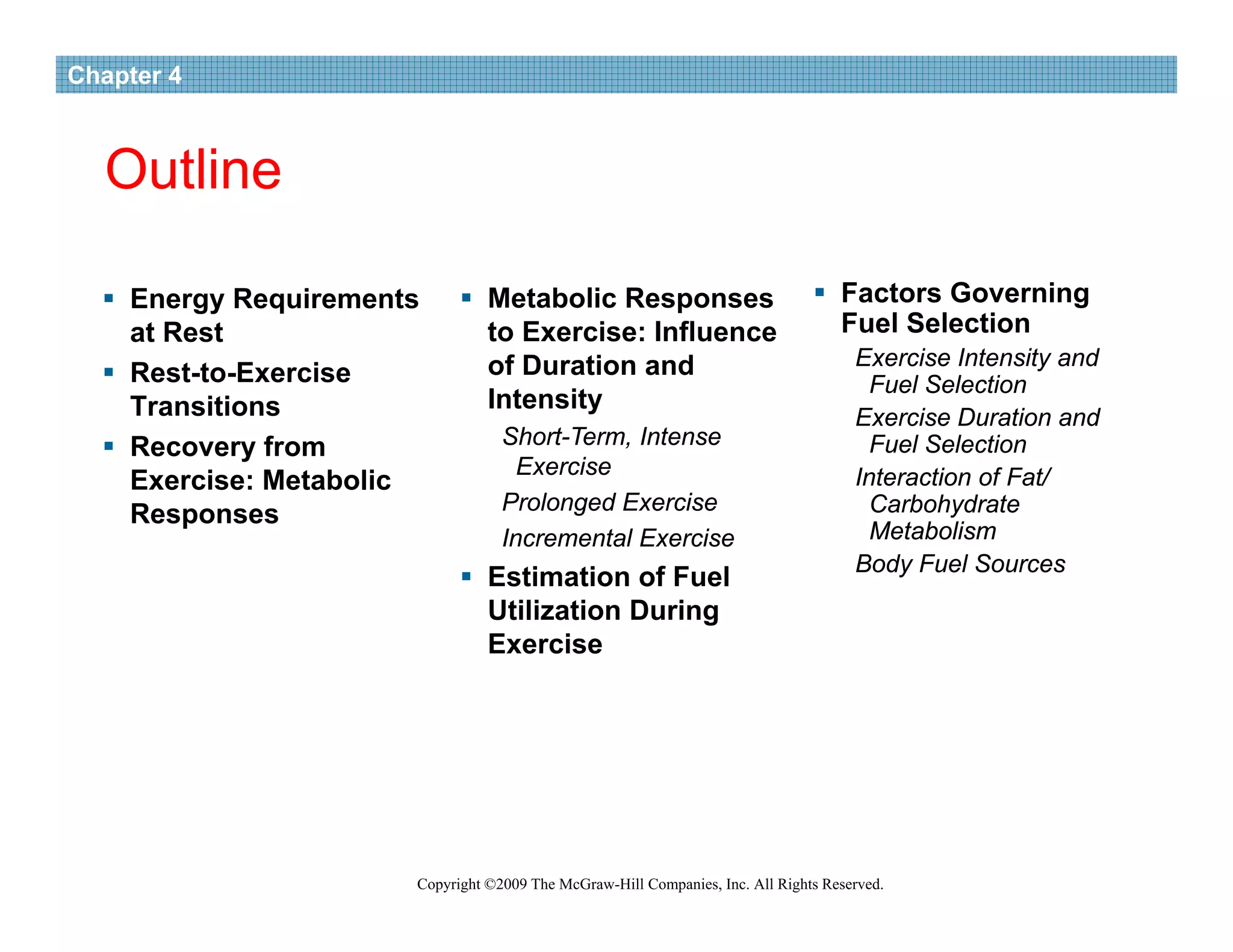 exercise metabolism | PDF