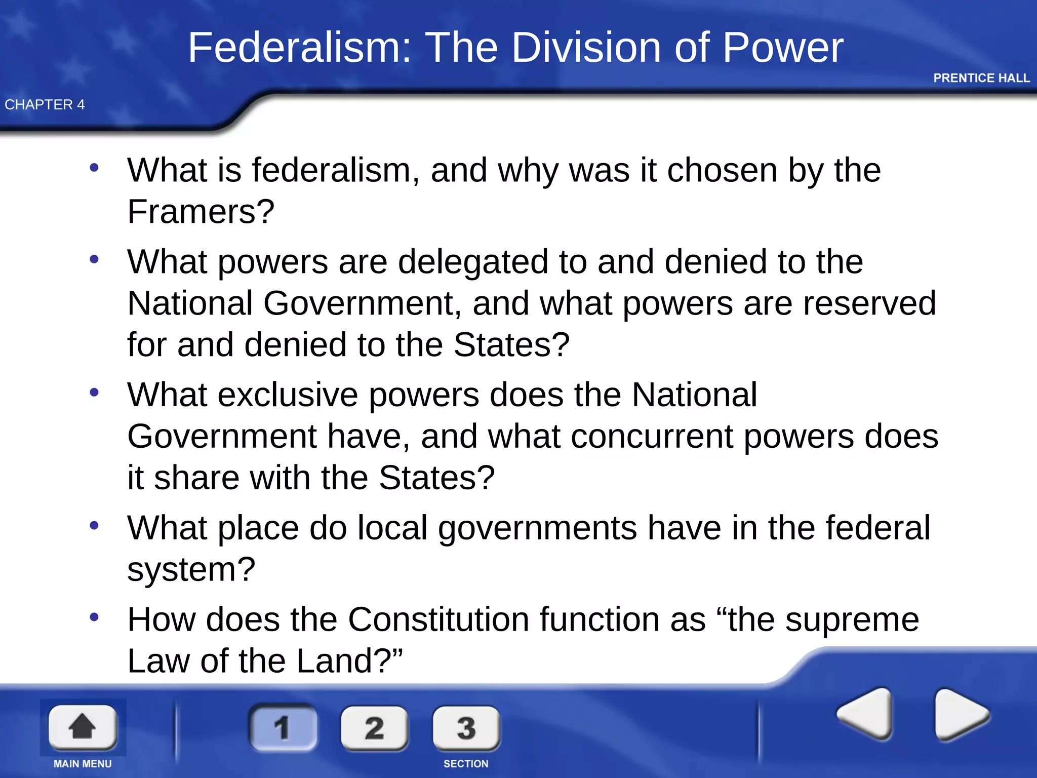 Federalism | PPT | Political Issues & policy | Politics