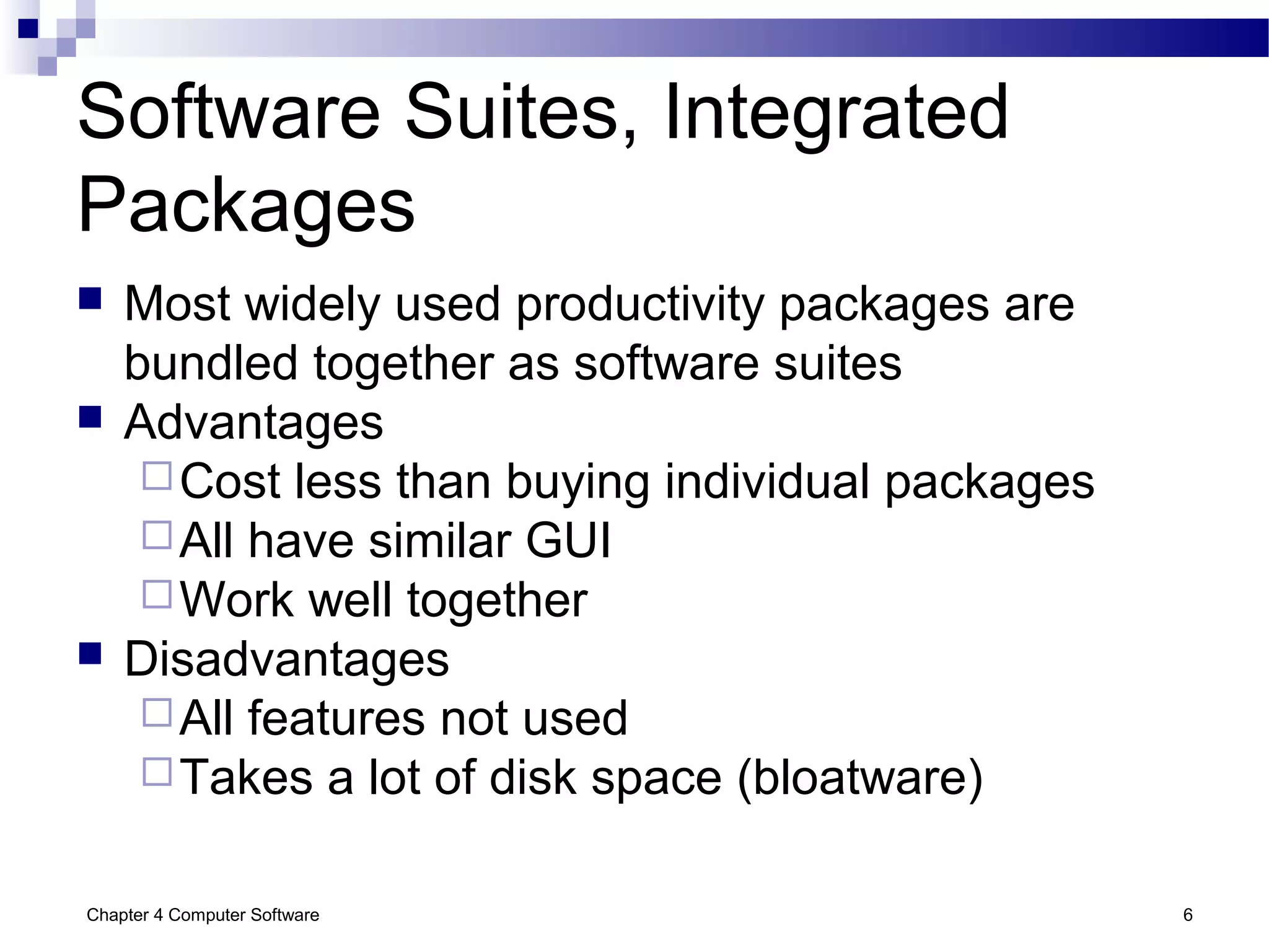 Chap04 Computer Software | PPT | Desktop Publishing | Computer Software and Applications