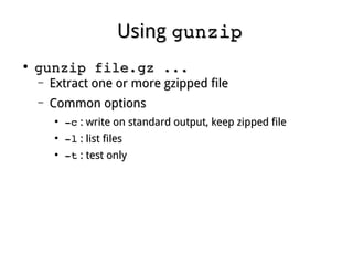Linux fundamental - Chap 04 archive | PPT