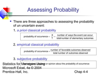 Chap04 basic probability | PPT