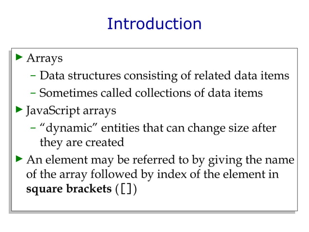Javascript - Getting Good with Loop and Array | PPT | Programming Languages | Computing