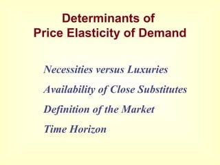 elasticity of demand | PPT