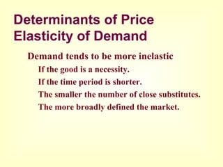 elasticity of demand | PPT