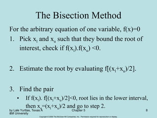 Numerical Methods in Math (Math Lesson Algebra) | PPT
