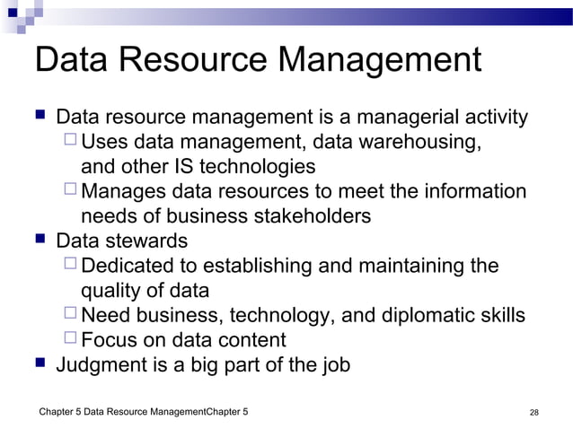 Chap05 Data Resource Management | PPT