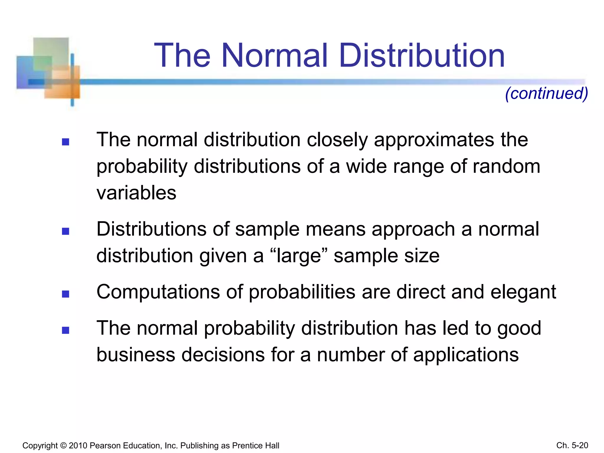 Chap05 continuous random variables and probability distributions | PPTX