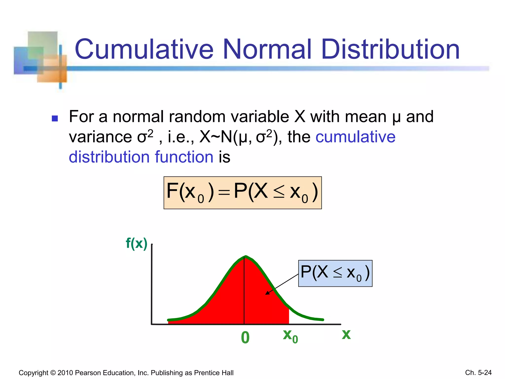 Chap05 continuous random variables and probability distributions | PPTX