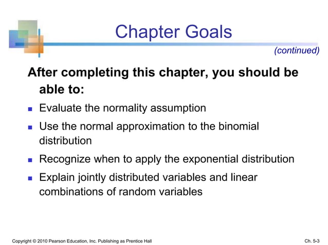 Chap05 continuous random variables and probability distributions | PPTX