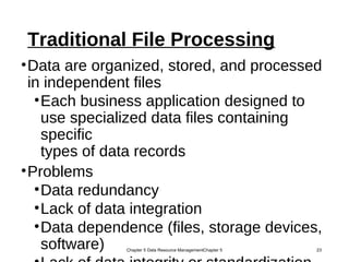 Chap05 data resource mgt | PPT