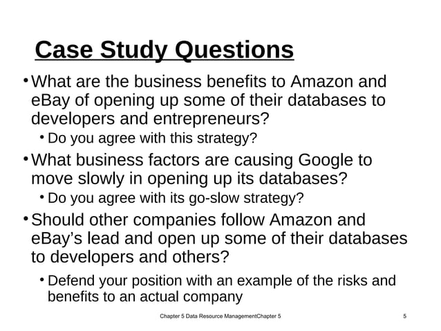 Chap05 data resource mgt | PPT