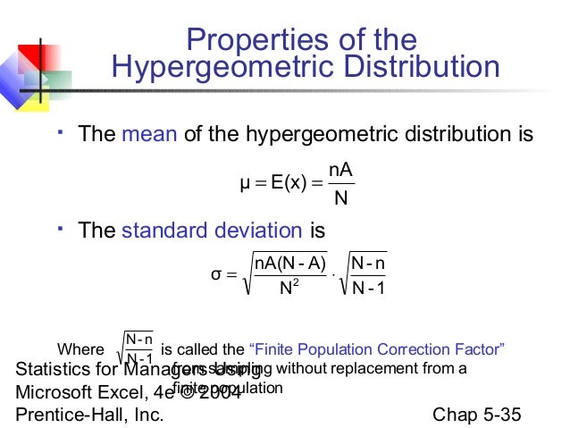 Chap05 discrete probability distributions