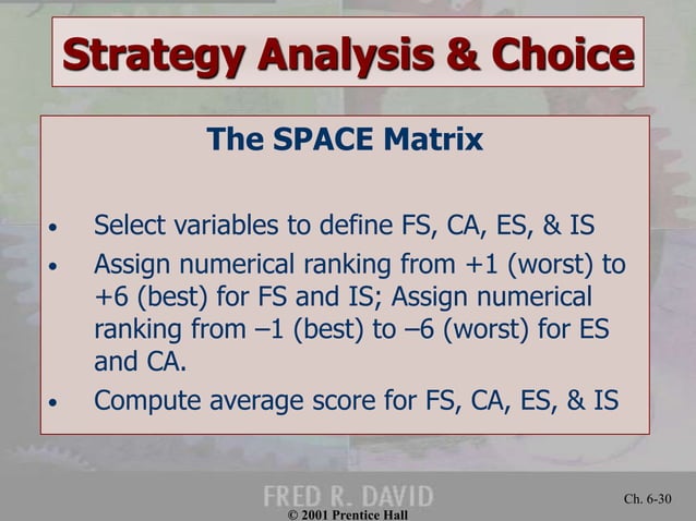 Strategy Analysis and Choice | PPT