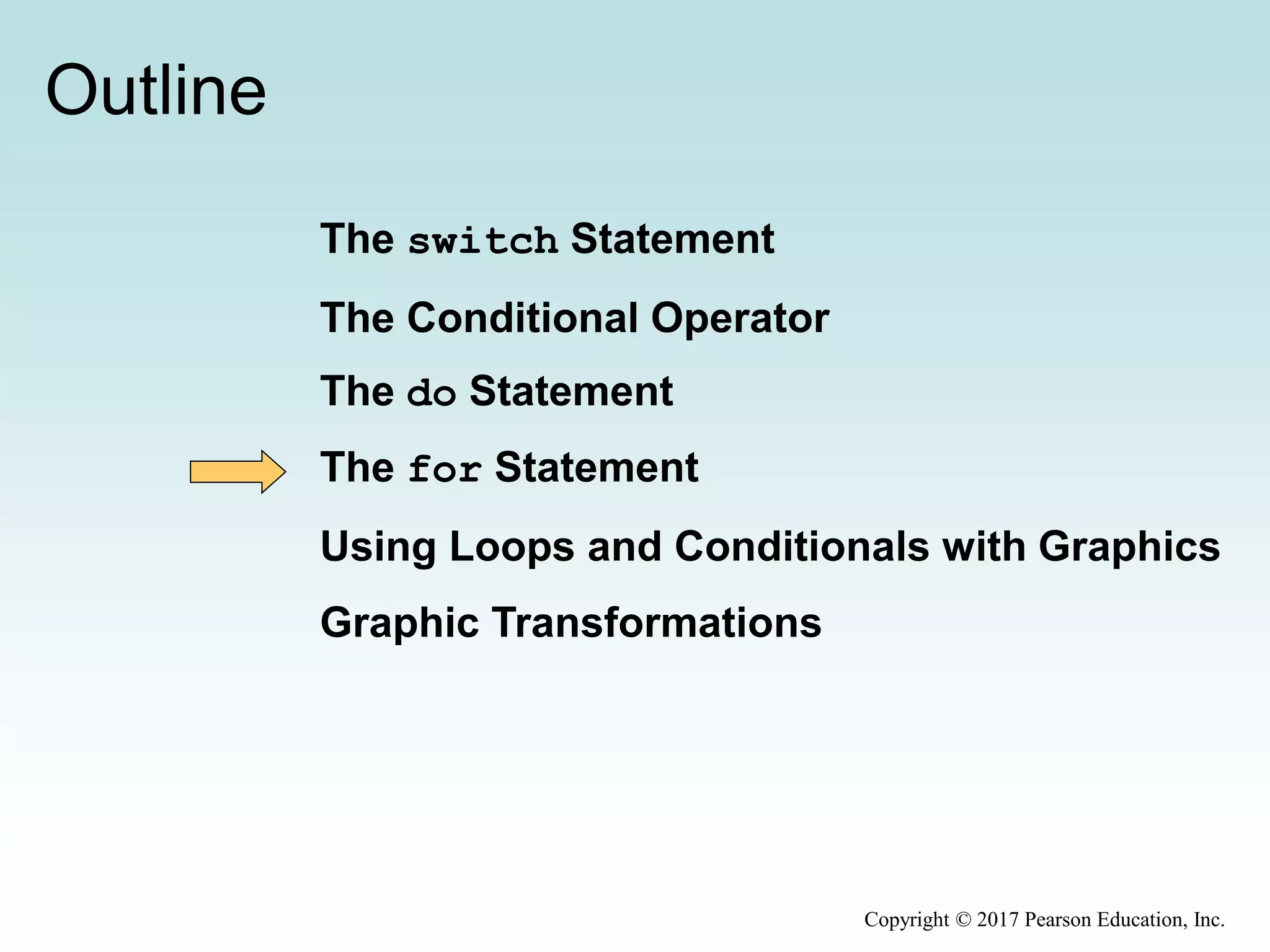 Chapter 6 - More conditionals and loops | PPT