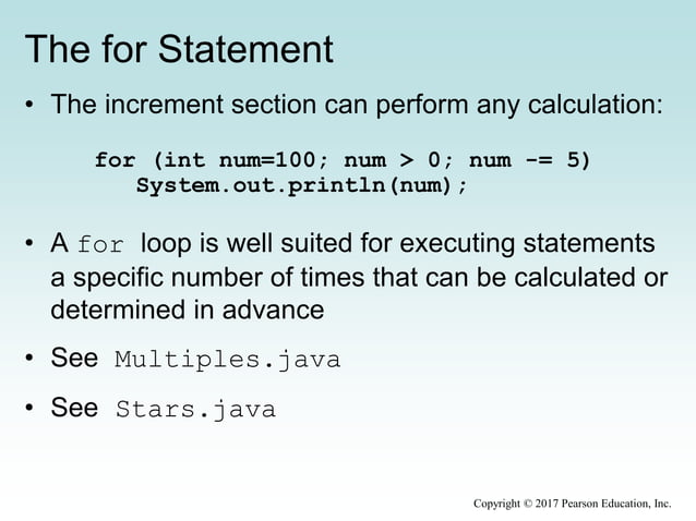 Chapter 6 - More conditionals and loops | PPT