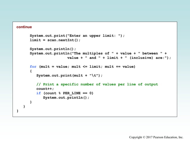 Chapter 6 - More conditionals and loops | PPT