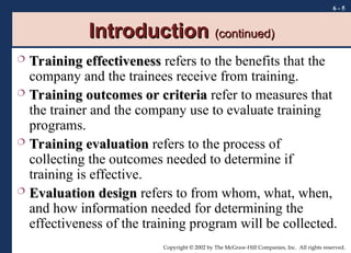 chap06- Training Evaluation (HRM) 123.ppt