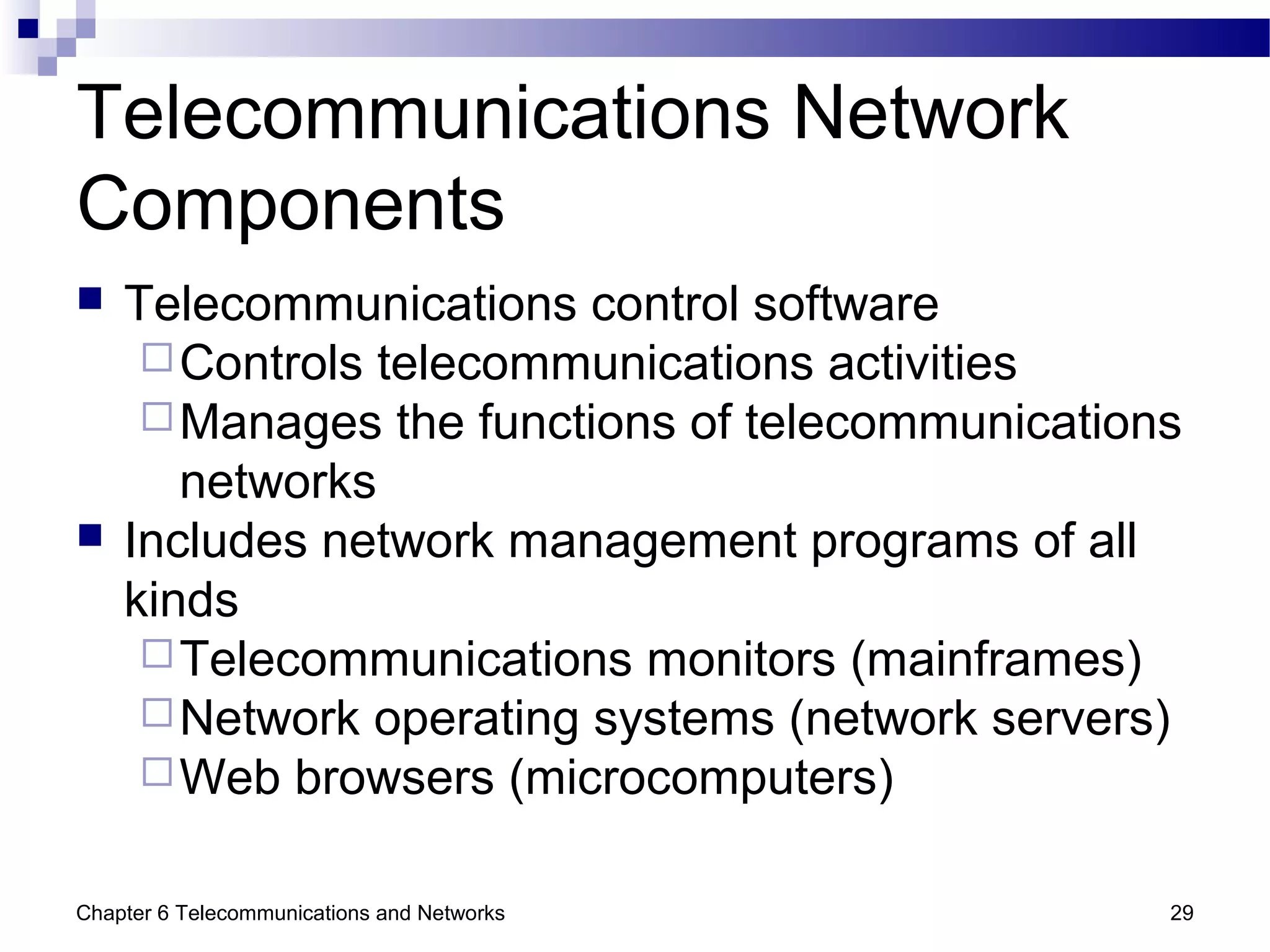 Chap06 Telecomunications and Networks | PPT