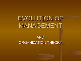 Chap 06 evolution of manag | PPT