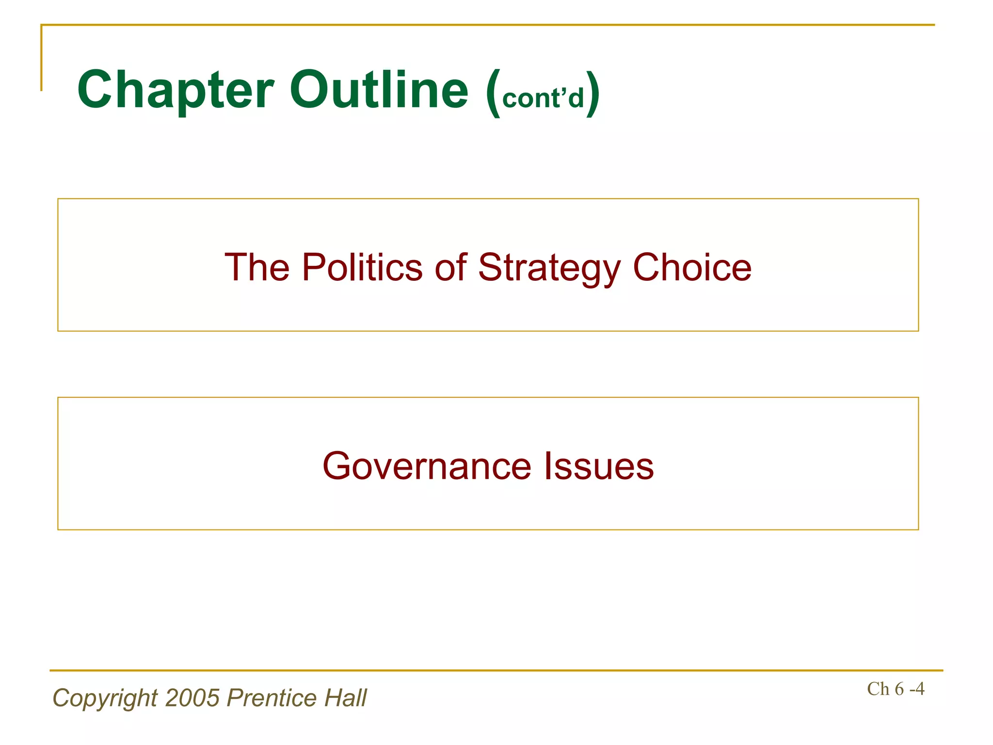Strategy Analysis and Choice | PPT
