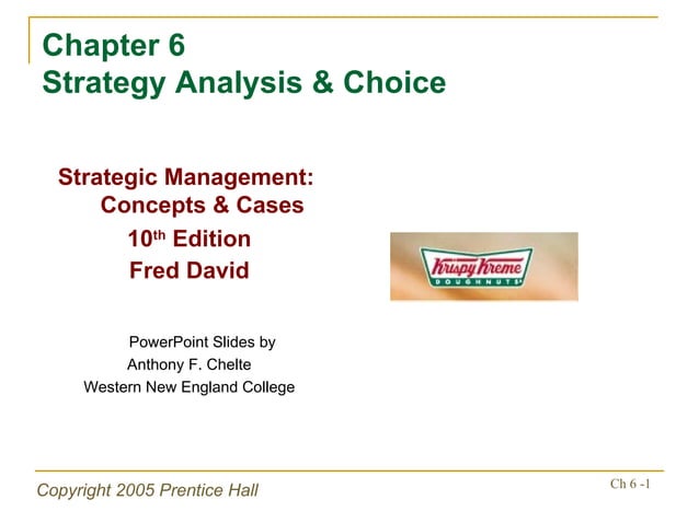 Strategy Analysis and Choice | PPT | Business Administration | Business