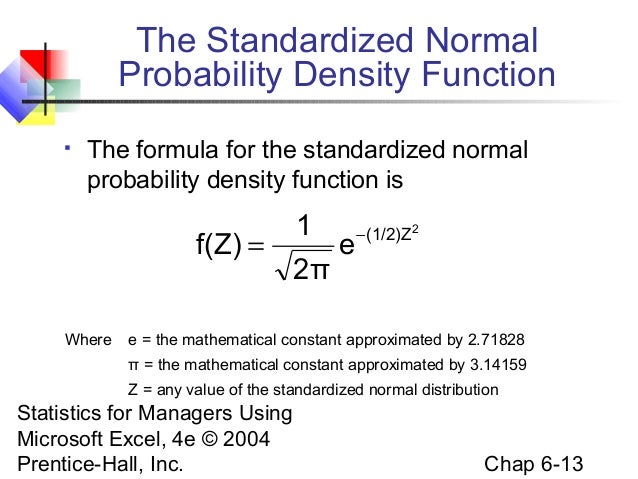 Normal Density Function Definition Of Normal Density