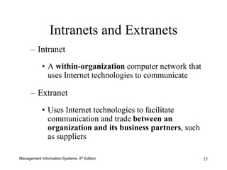 Chap07 The internet , Intranets and Extranets | PDF