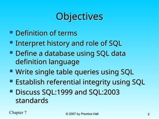 Intoduction to SQL Chapter 7 Lessons.ppt
