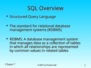 Intoduction to SQL Chapter 7 Lessons.ppt