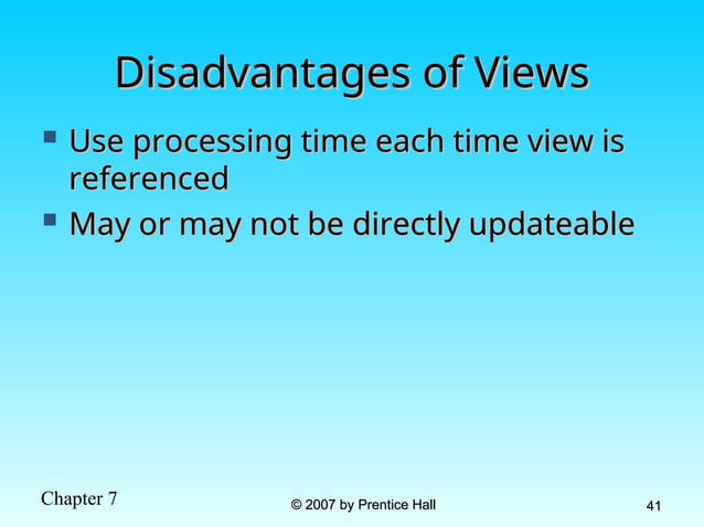 Intoduction to SQL Chapter 7 Lessons.ppt
