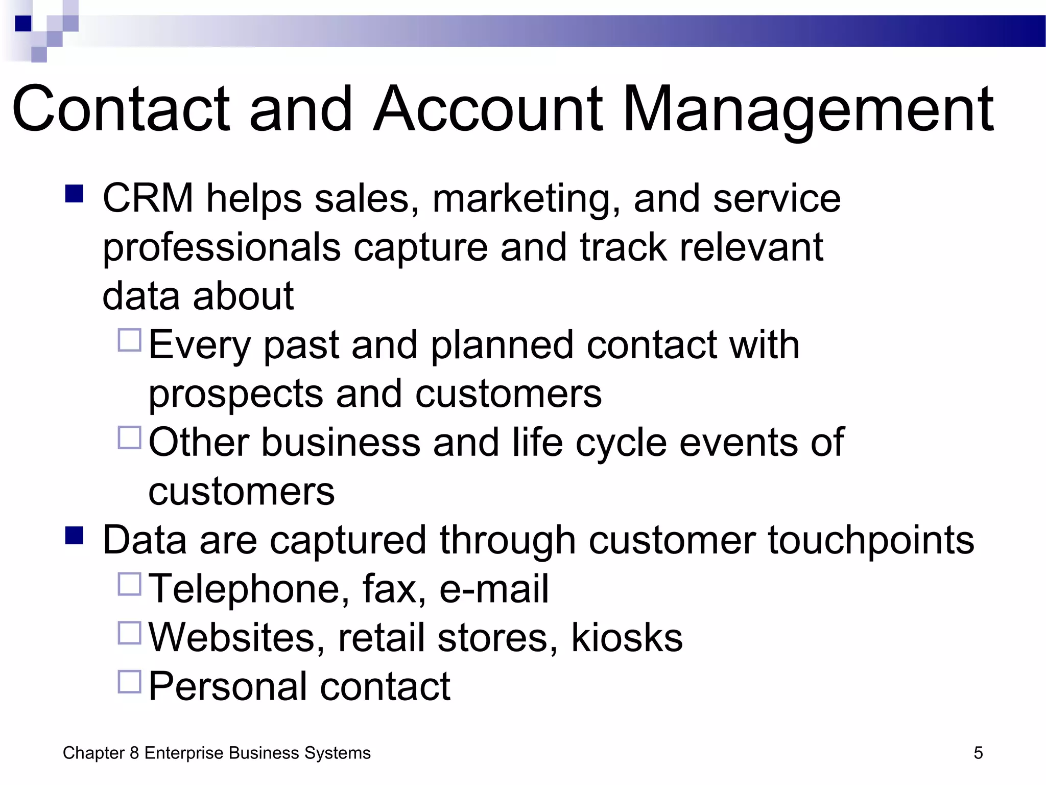 Chap08 Enterprise Business Systems | PPT