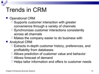 Chap08 Enterprise Business Systems | PPT