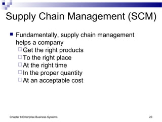 Chap08 Enterprise Business Systems | PPT