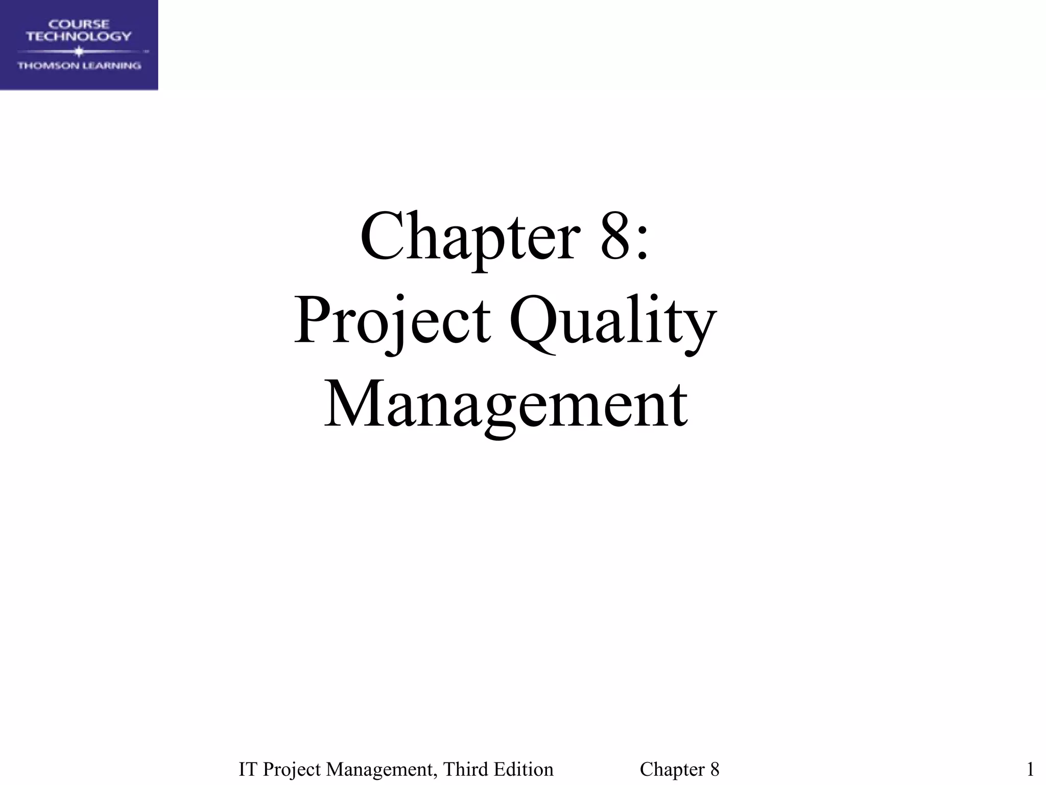 Chap08 project quality management | PPT