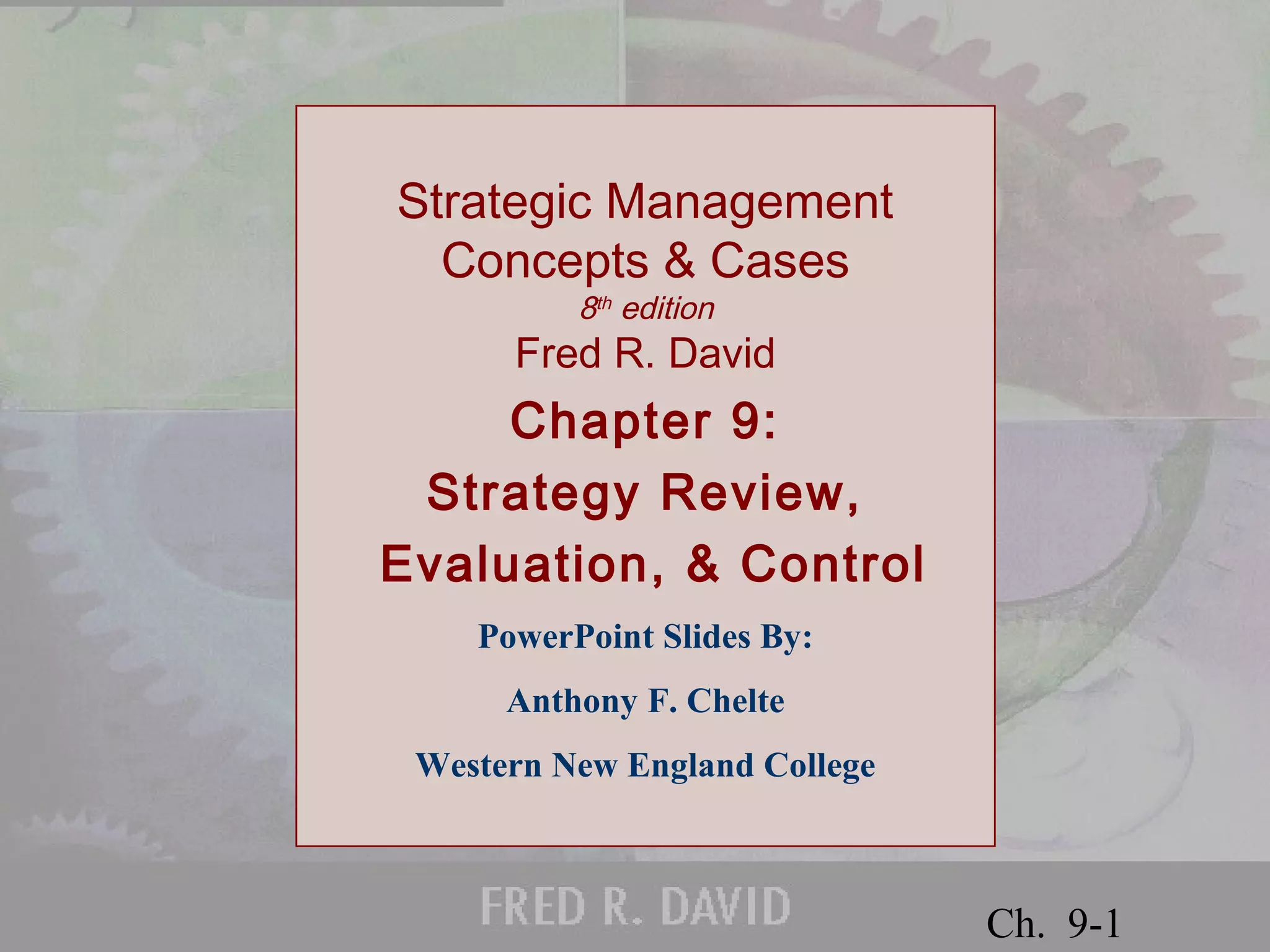 Strategy Review, Evaluation, and Control | PPT