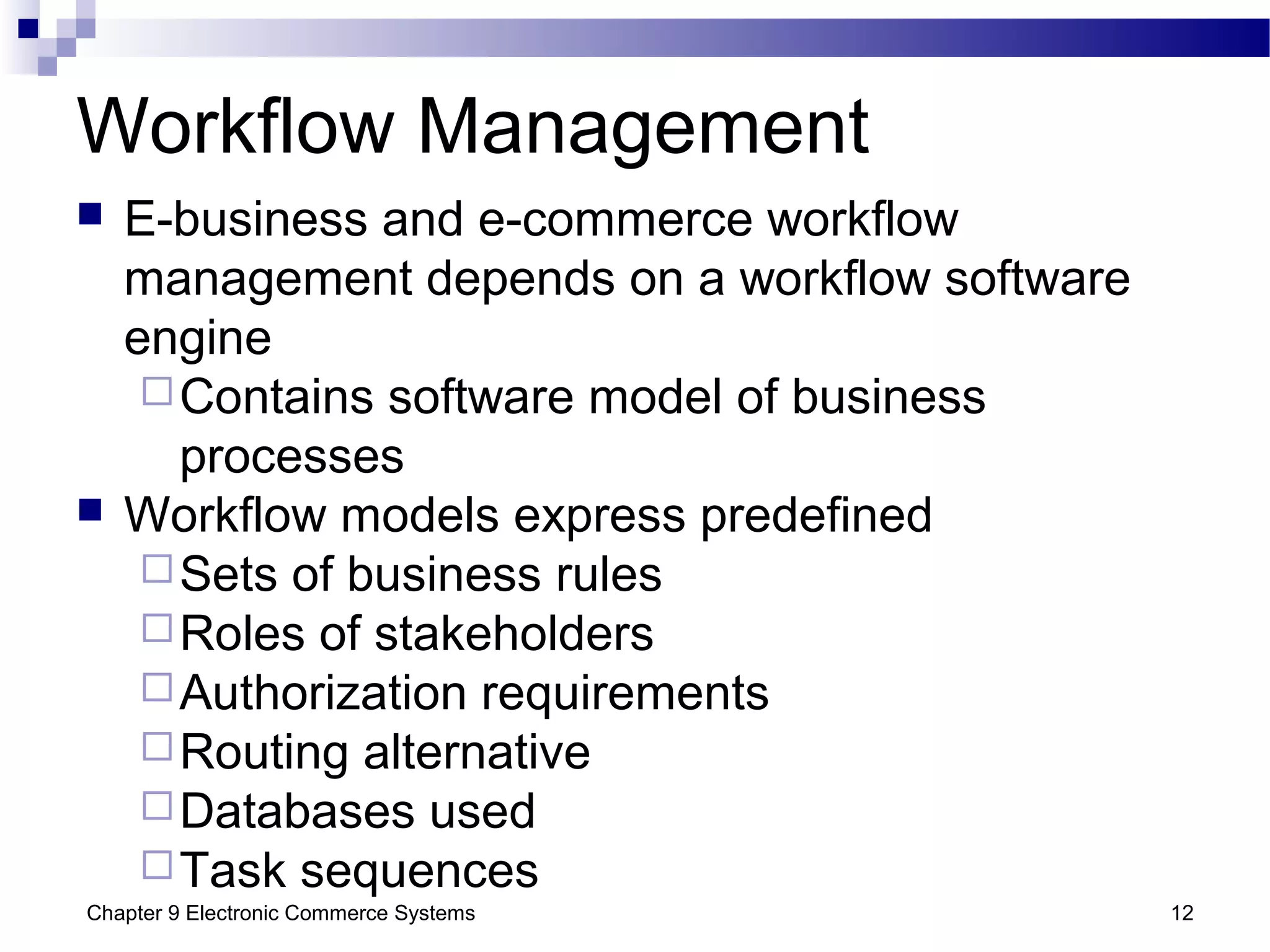 Chap09 Electronic Commerce Systems | PPT