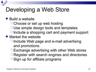 Chap09 Electronic Commerce Systems | PPT