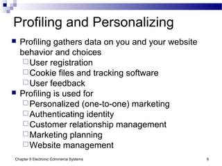 Chap09 Electronic Commerce Systems | PPT