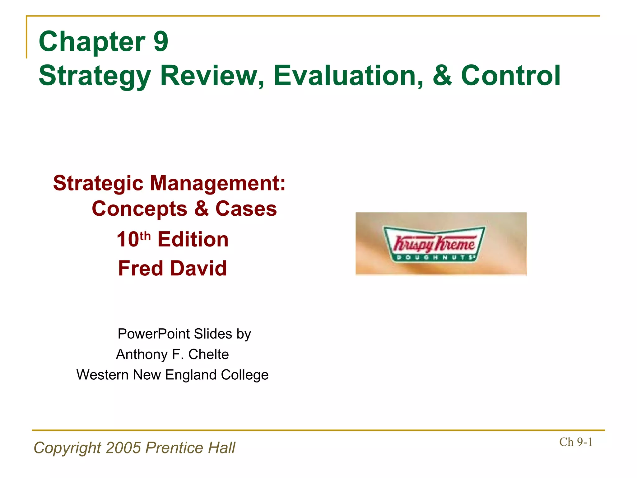 Strategy Review, Evaluation, and Control | PPT