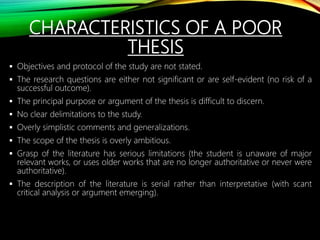 How to write better thesis | PPTX