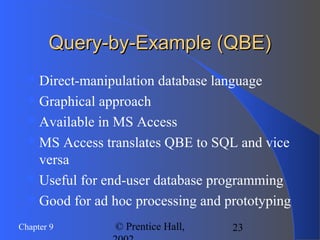 The Database Environment Chapter 9 | PPT