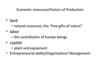 Economics Chap1 | PPT