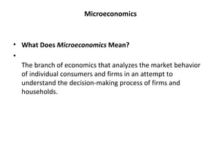 Economics Chap1 | PPT