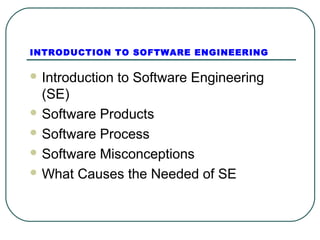 Software System Engineering - Chapter 1 | PPT