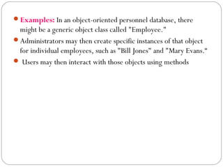 Overview of Object-Oriented Concepts Characteristics by vikas jagtap | PPT