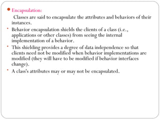 Overview of Object-Oriented Concepts Characteristics by vikas jagtap | PPT