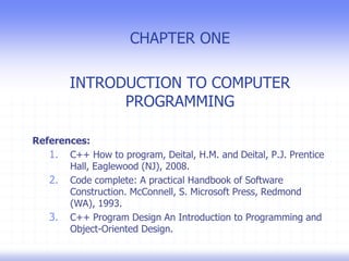 Chap 1 c++ | PDF | Computer Peripherals | Computing