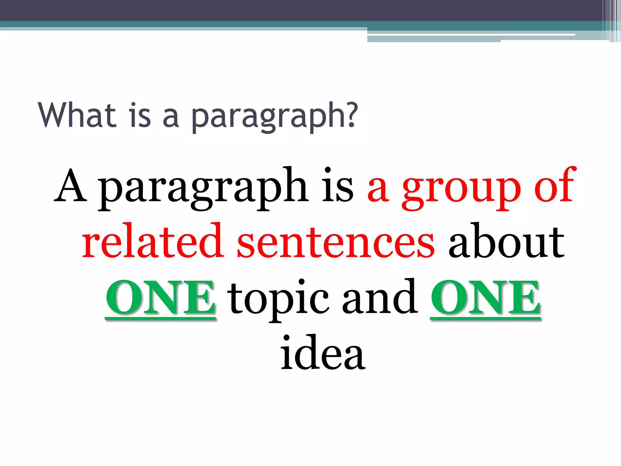 Chap1.2 paragraph organization | PPTX
