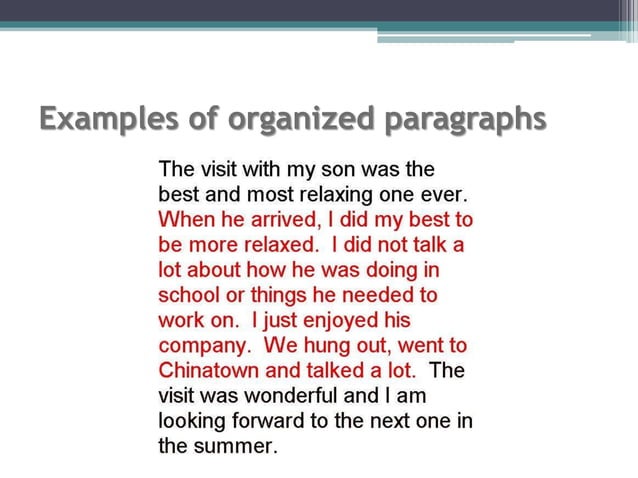 Chap1.2 paragraph organization | PPTX